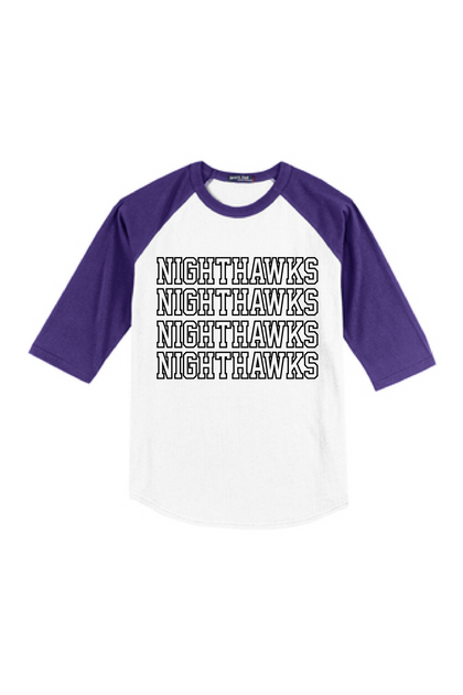 Baseball 3/4 sleeve Nighthawks Shirt Youth/Adult – livinupapparel